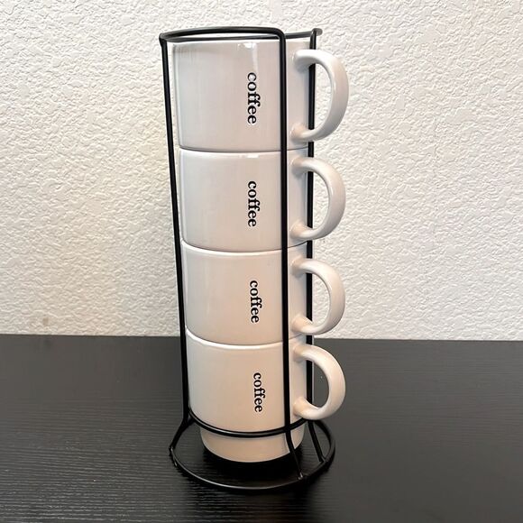 Signature Housewares Inc | Kitchen | Space Saving Stackable Mugs With ...